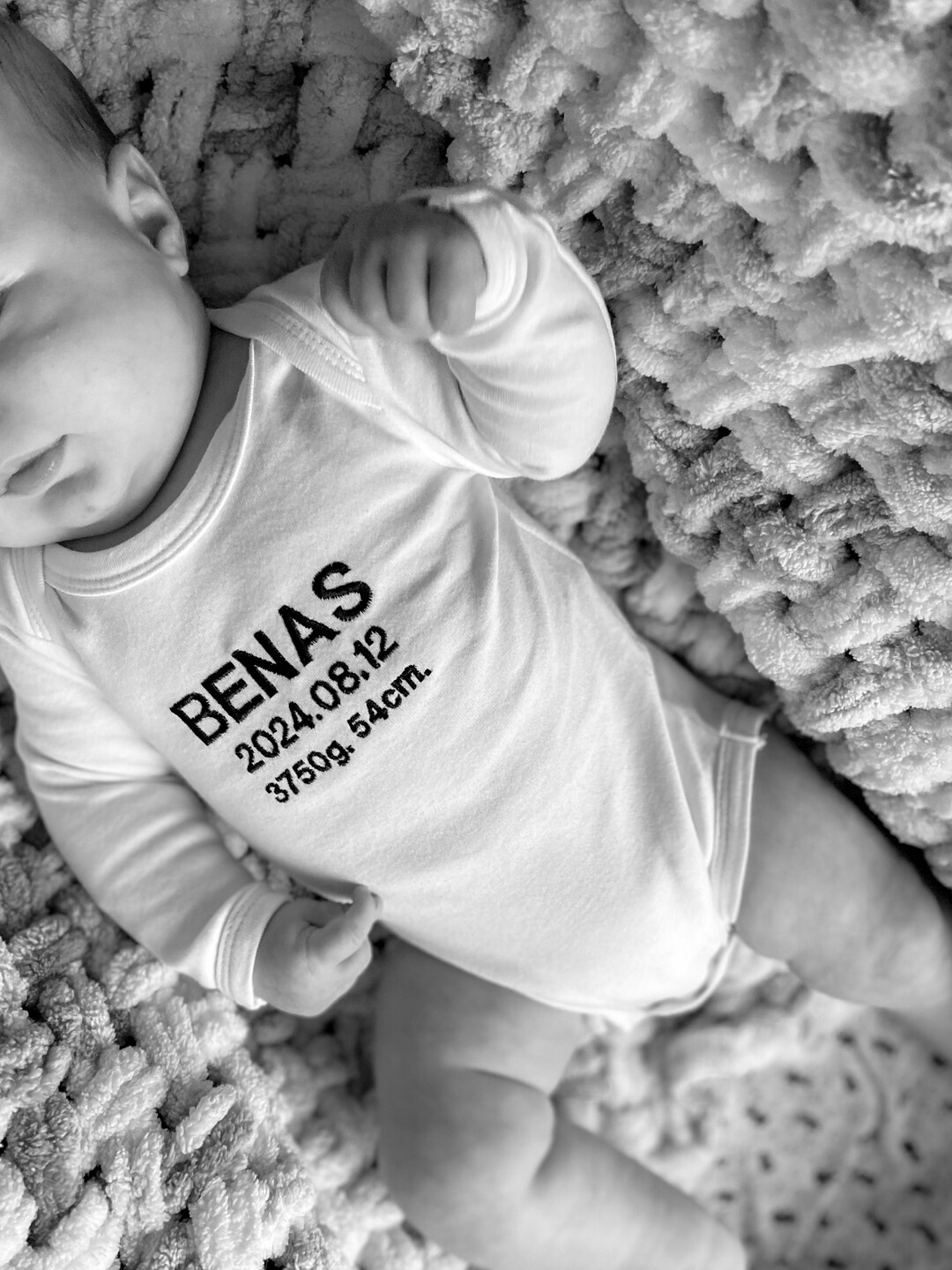 Custom Embroidered Pregnancy Announcement Baby Bodysuit, Personalized ...