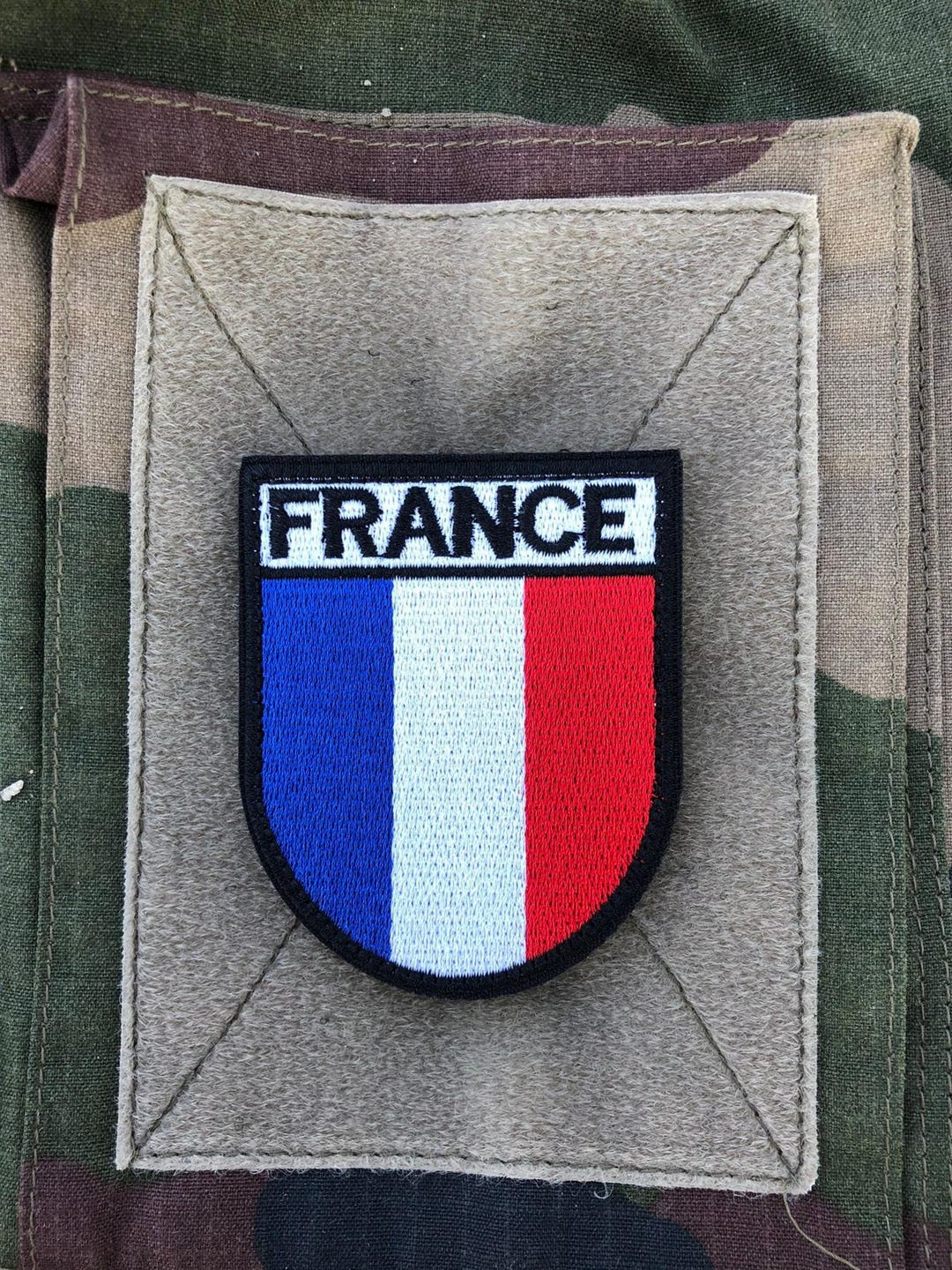 Embroidered French Flag Diamond Patch - Ideal for Uniforms, Airsoft ...