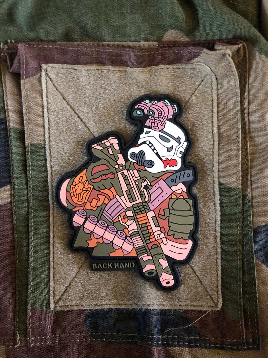 Battle Tribe Soldier PVC Tactical Badge / Patch Strong Velcro Fastener ...