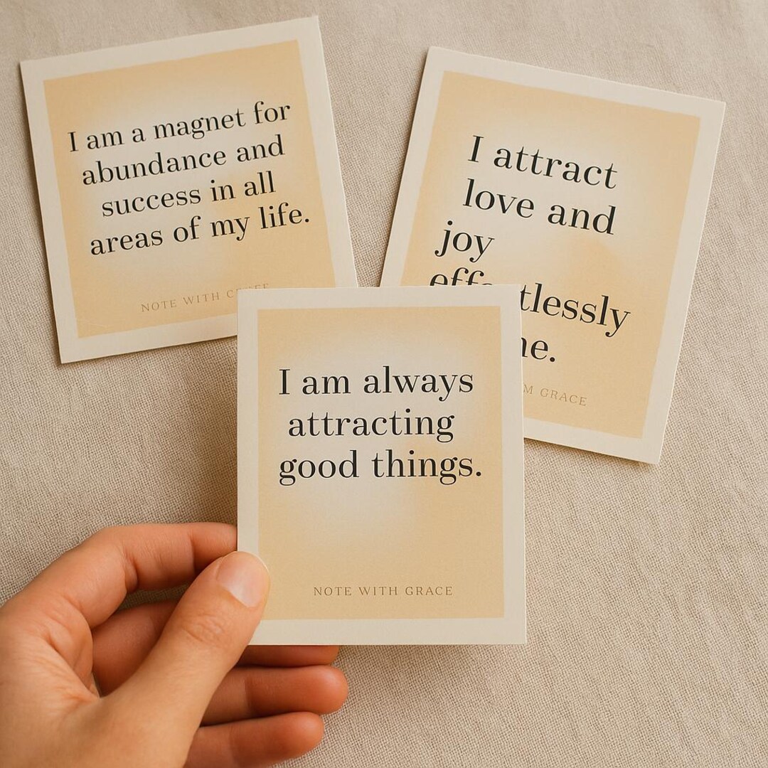 Daily Grace: Affirmation Cards | Printable Self-love & Mindset Deck ...