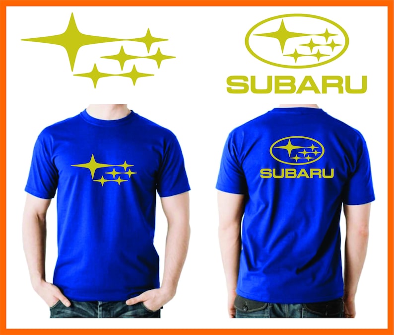 T-shirt Subaru Logo, Subies Stars Tee, Car Lover T Shirt, Subaru STI ...