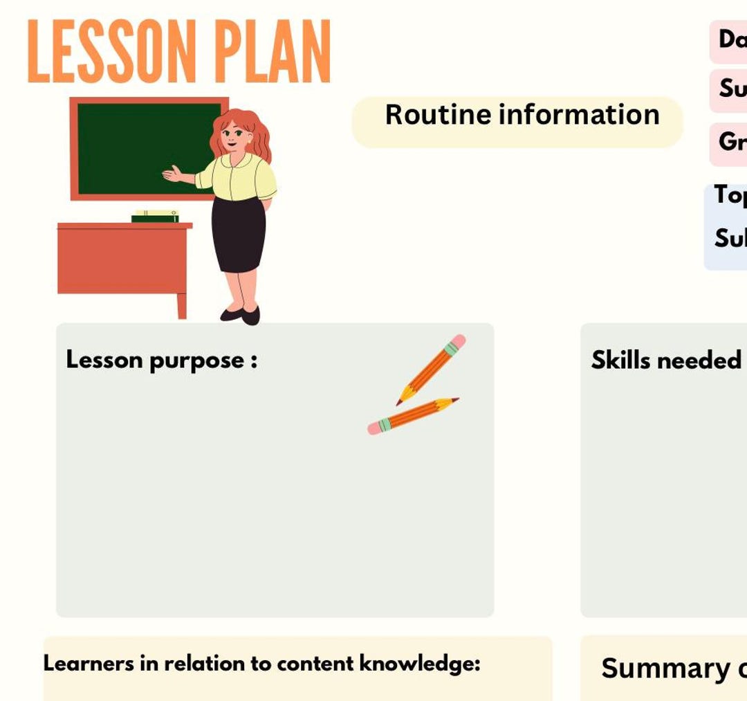 University Approved Lesson Plan Template for Any Subject PLUS a Bonus ...