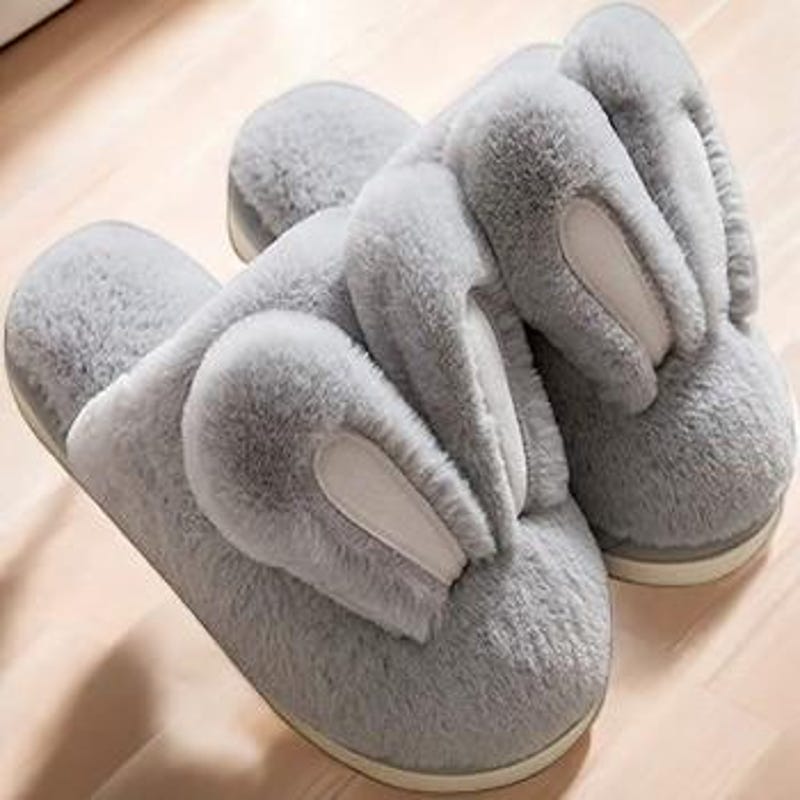 Rabbit Slippers - Etsy