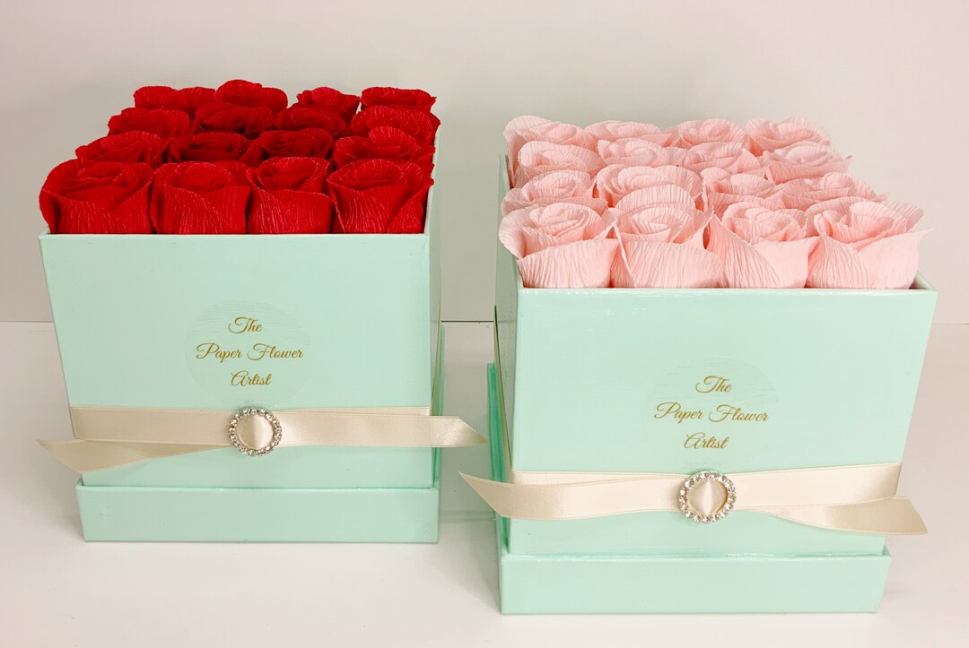 Rose Boxes Flower Boxes-wedding Gift-anniversary-paper Anniversary ...