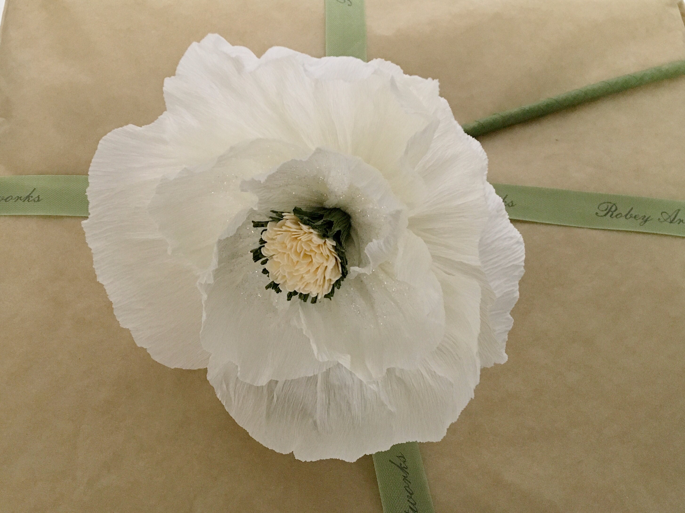 Poppy-christmas Poppy-christmas Flower-gift Wrap-christmas Bows-poppies ...