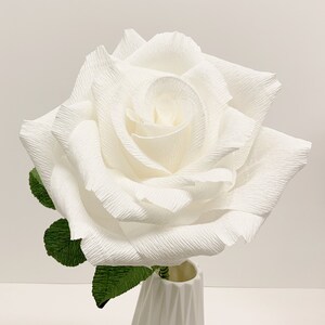 Paper Flowers-paper Rose-crepe Paper Rose-extra Large Rose-wedding ...