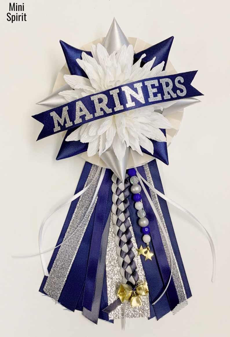 Custom School Spirit Mum Pin – Homecoming Corsage - Etsy