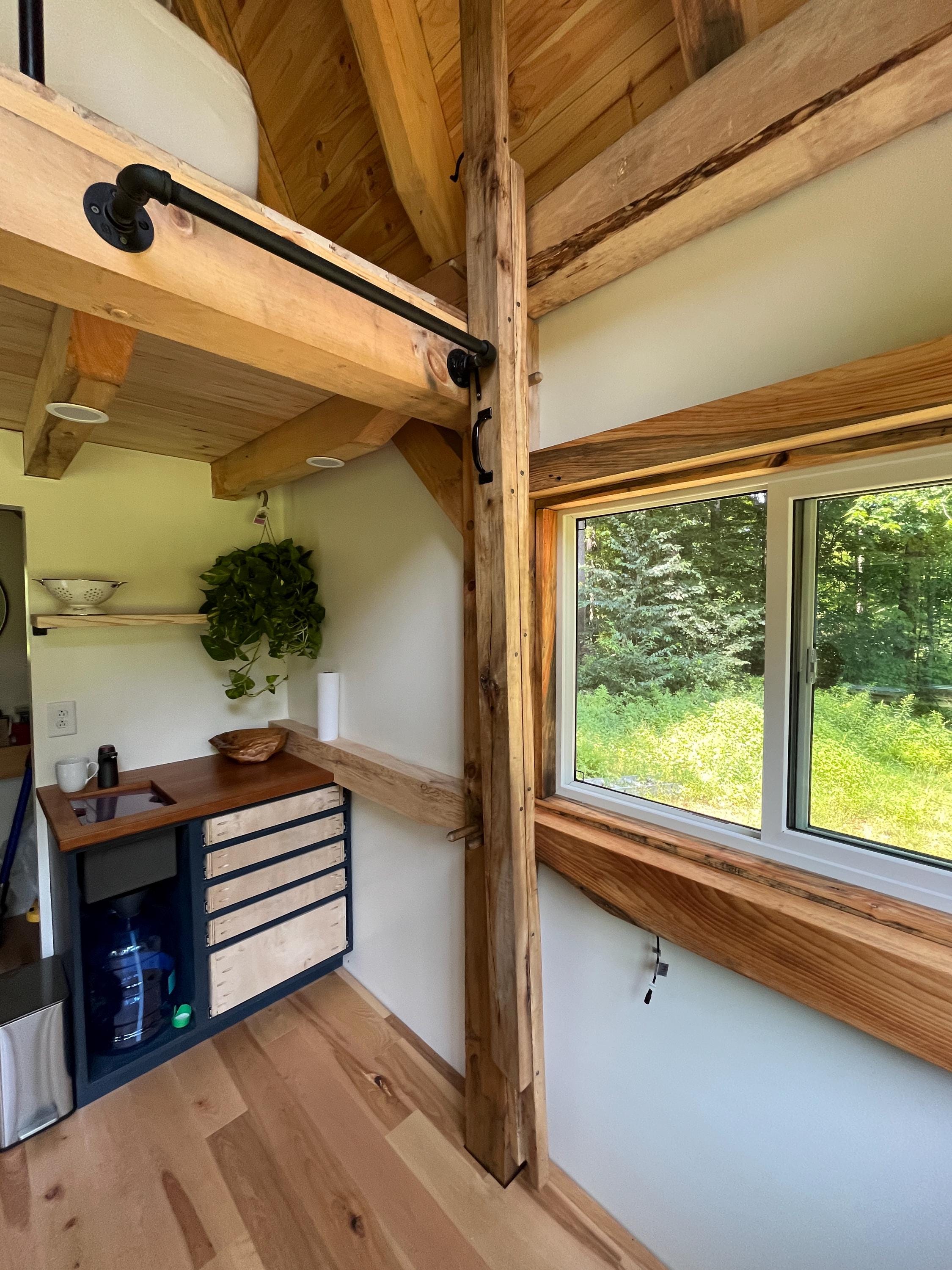 Maple - Custom Folding Loft Ladder for Tiny Houses | Space-saving ...
