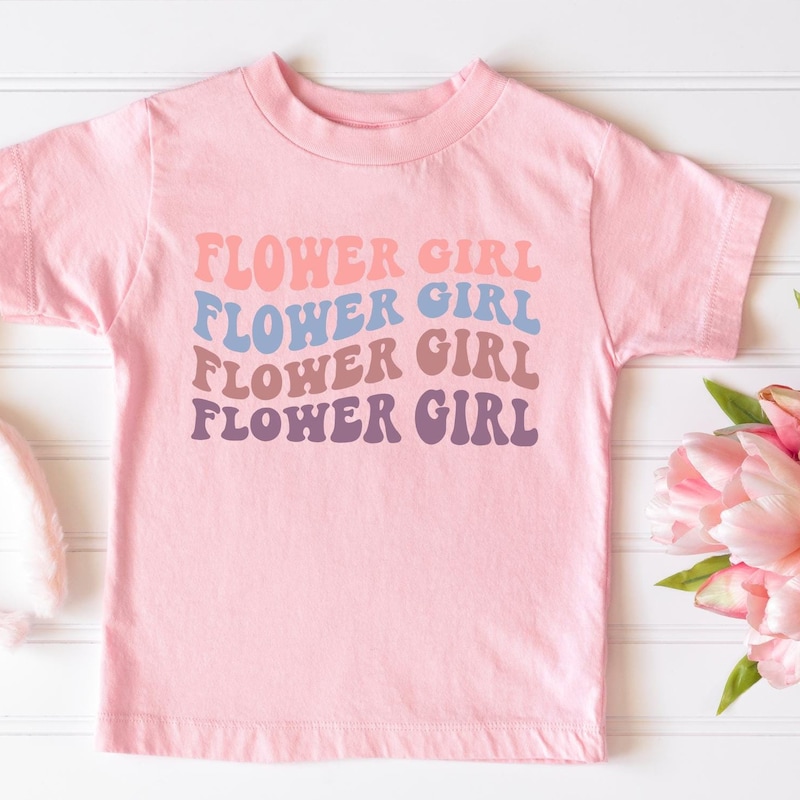 Flower Girl Tshirt - Etsy