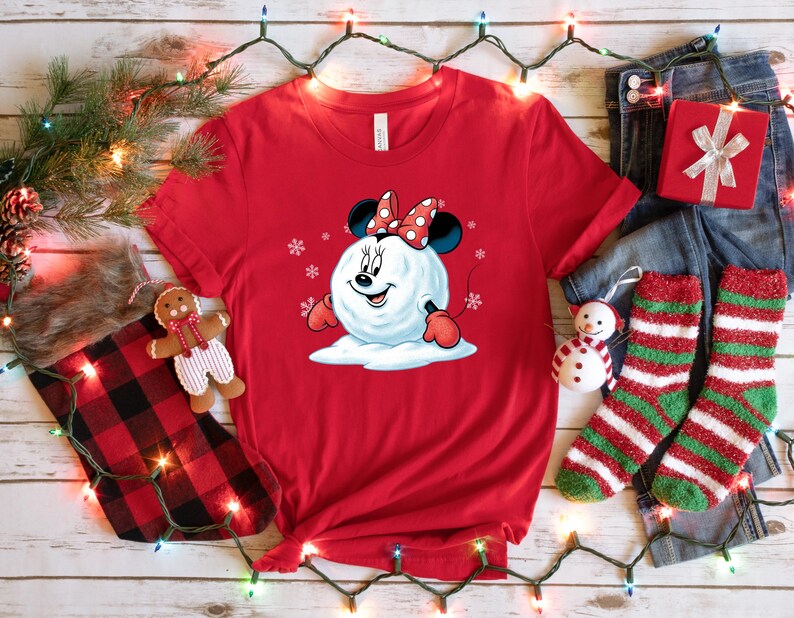 Mickey and Minnie Mouse Snowball Christmas Shirt, Funny Disney ...
