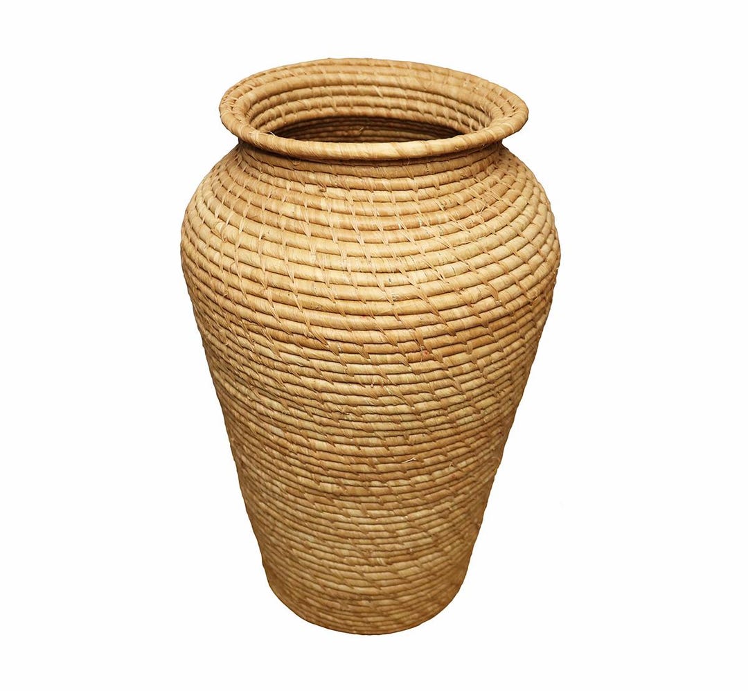 Vase en raphia, Jare fait main - Etsy France