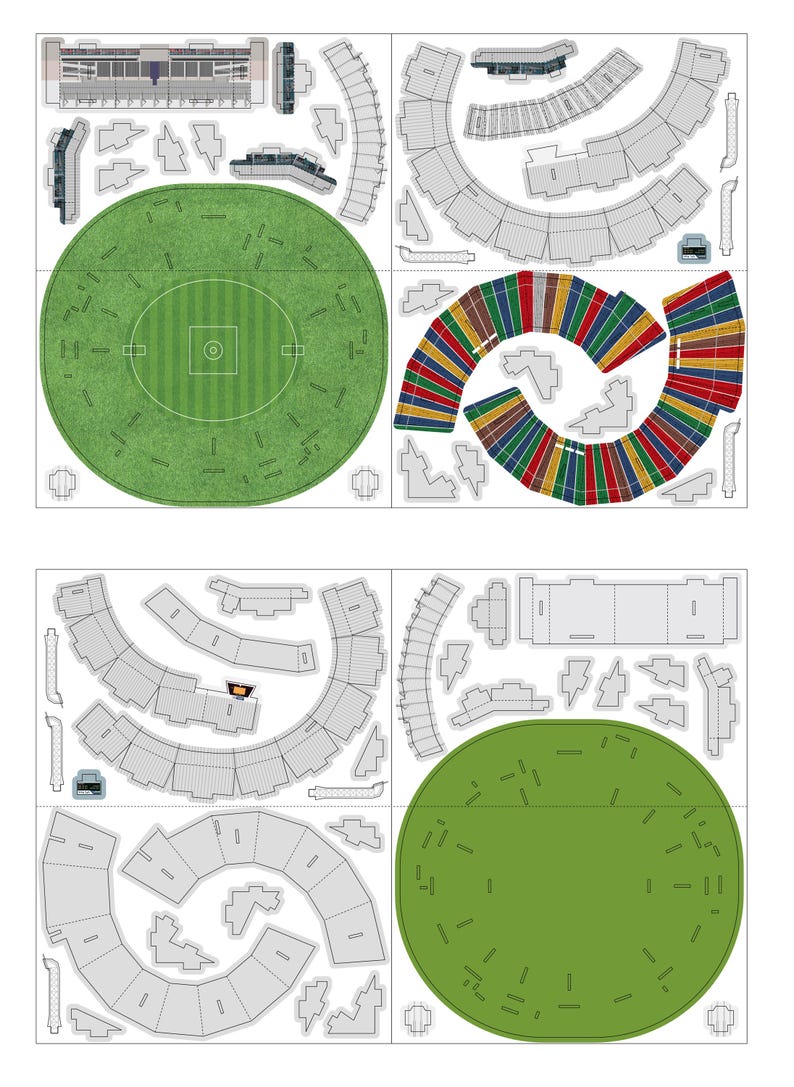 Waverley / VFL Park - 3D Stadium Puzzle - AFL - Etsy
