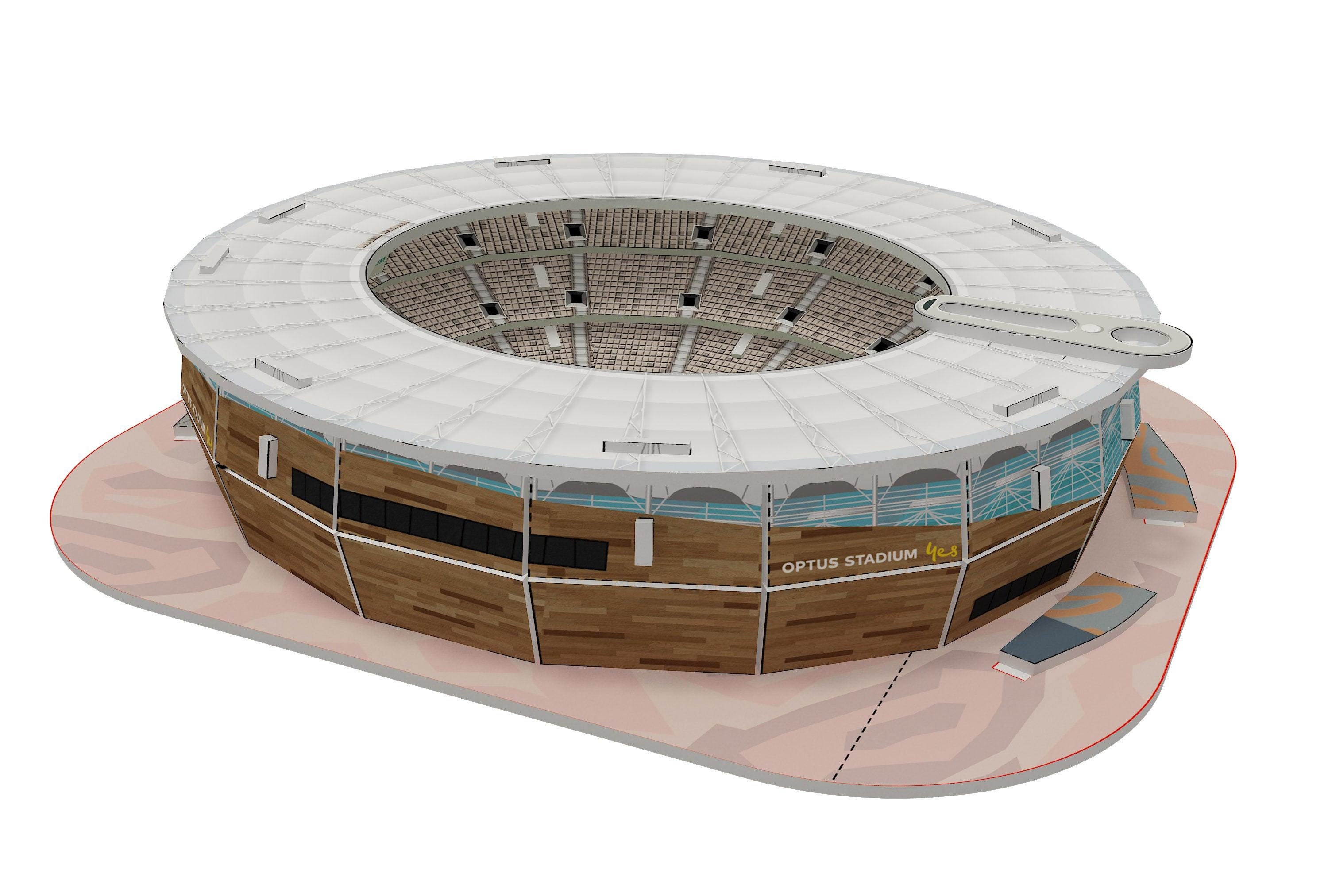 Optus Stadium - 3D Stadium Puzzle - Etsy