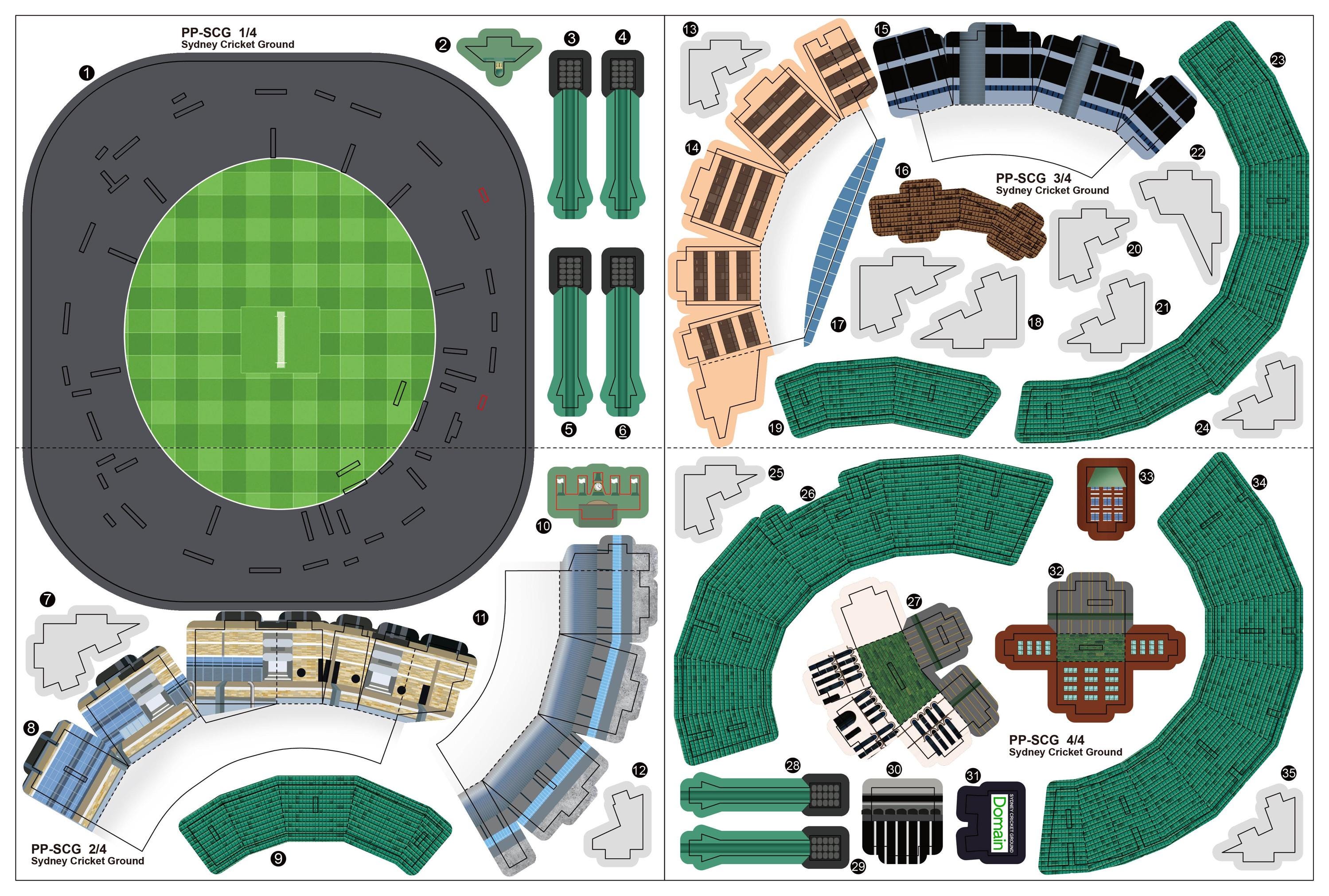 Sydney Cricket Ground (SCG) - 3D Stadium Puzzle - Etsy