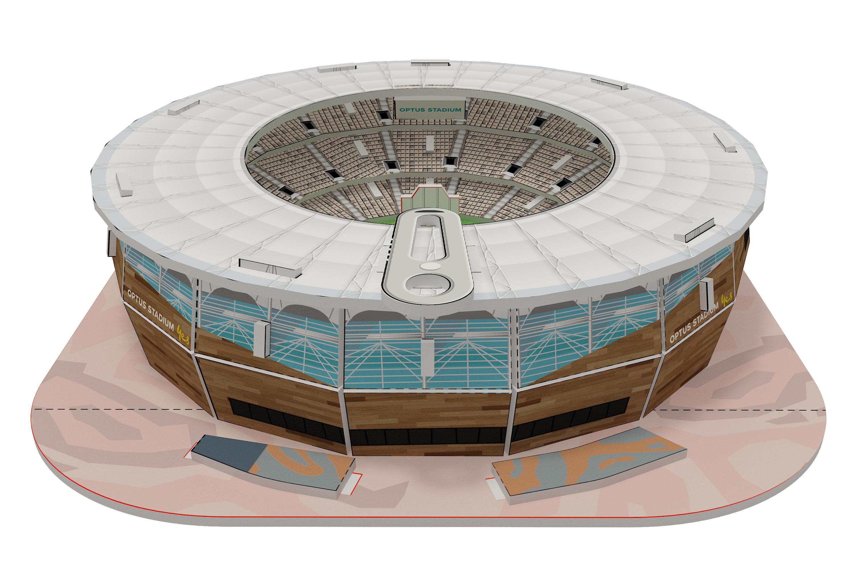 Optus Stadium - 3D Stadium Puzzle - Etsy