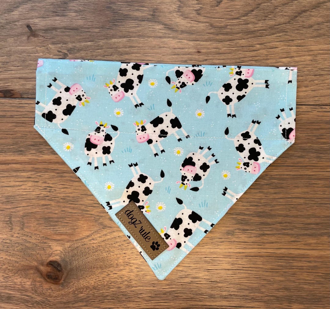 Spotted Cow Bandana - Etsy
