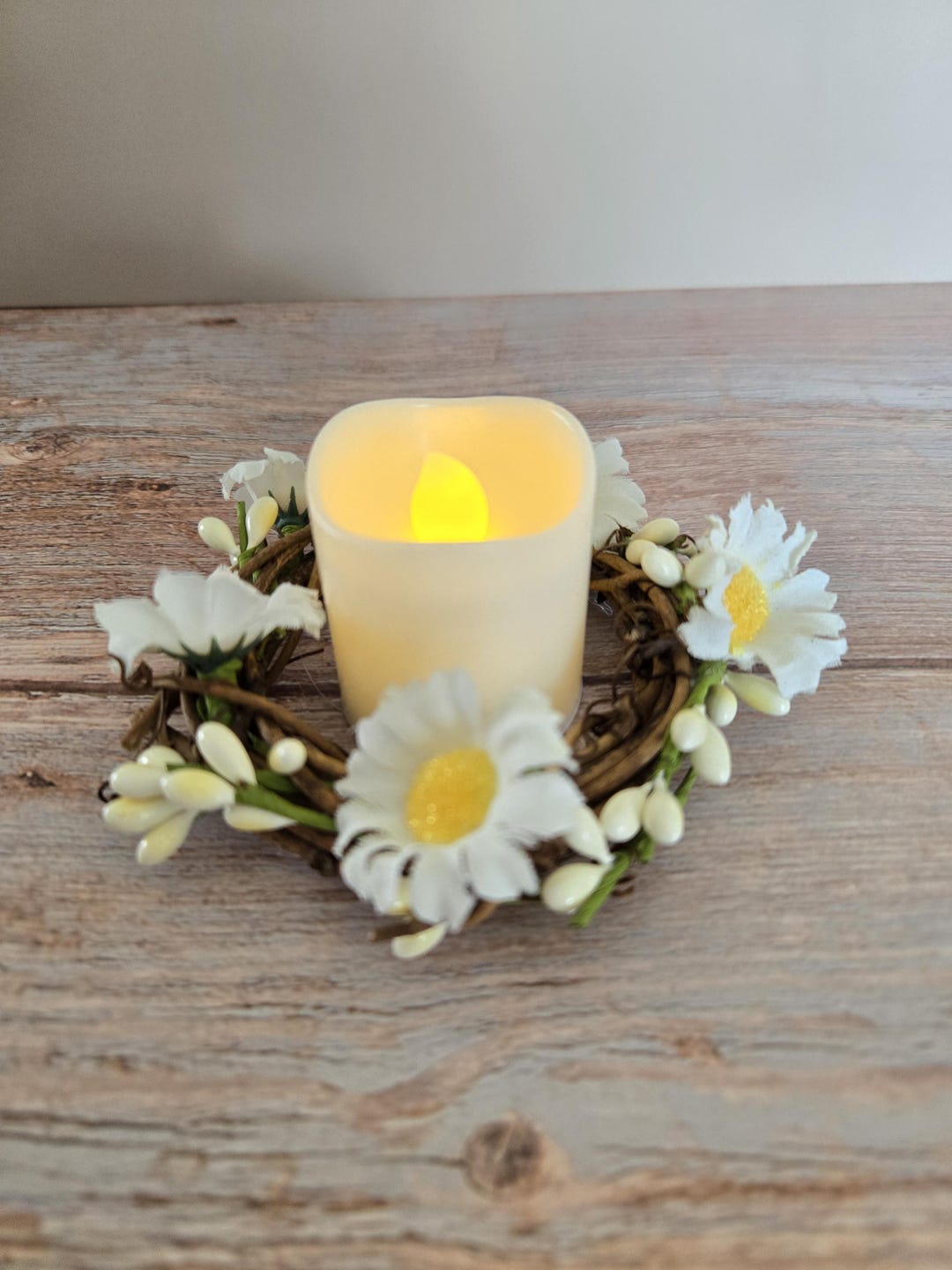 Daisy Candle Ring for Votive Candles - Etsy