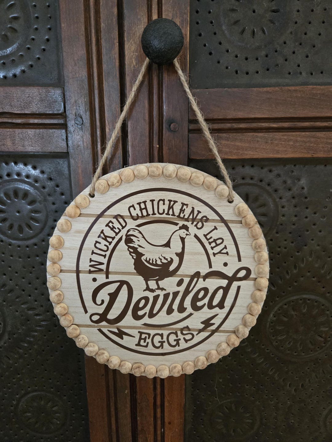 Wicked Chicken Farmhouse Sign - Etsy