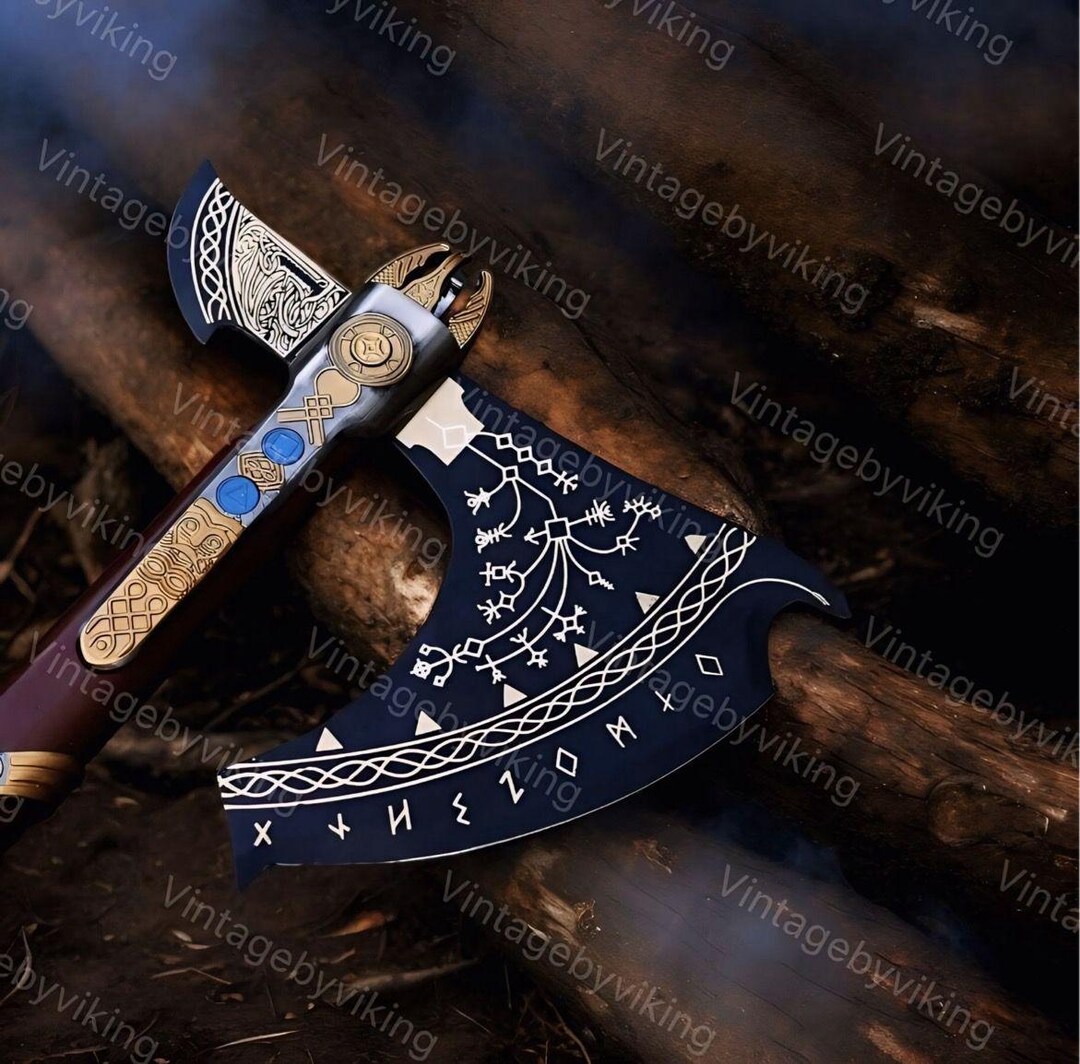 Handmade God of War Leviathan Axe Kratos Cosplay Scandinavian Hand ...