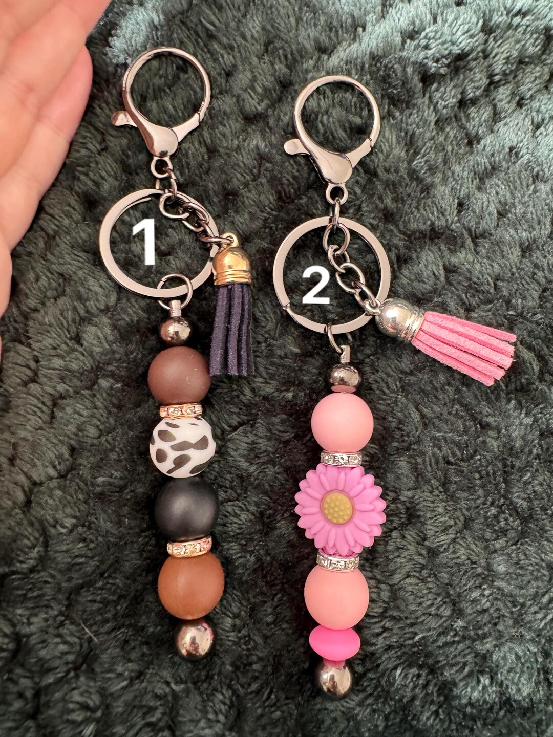 Beaded Bar Keyrings - Etsy