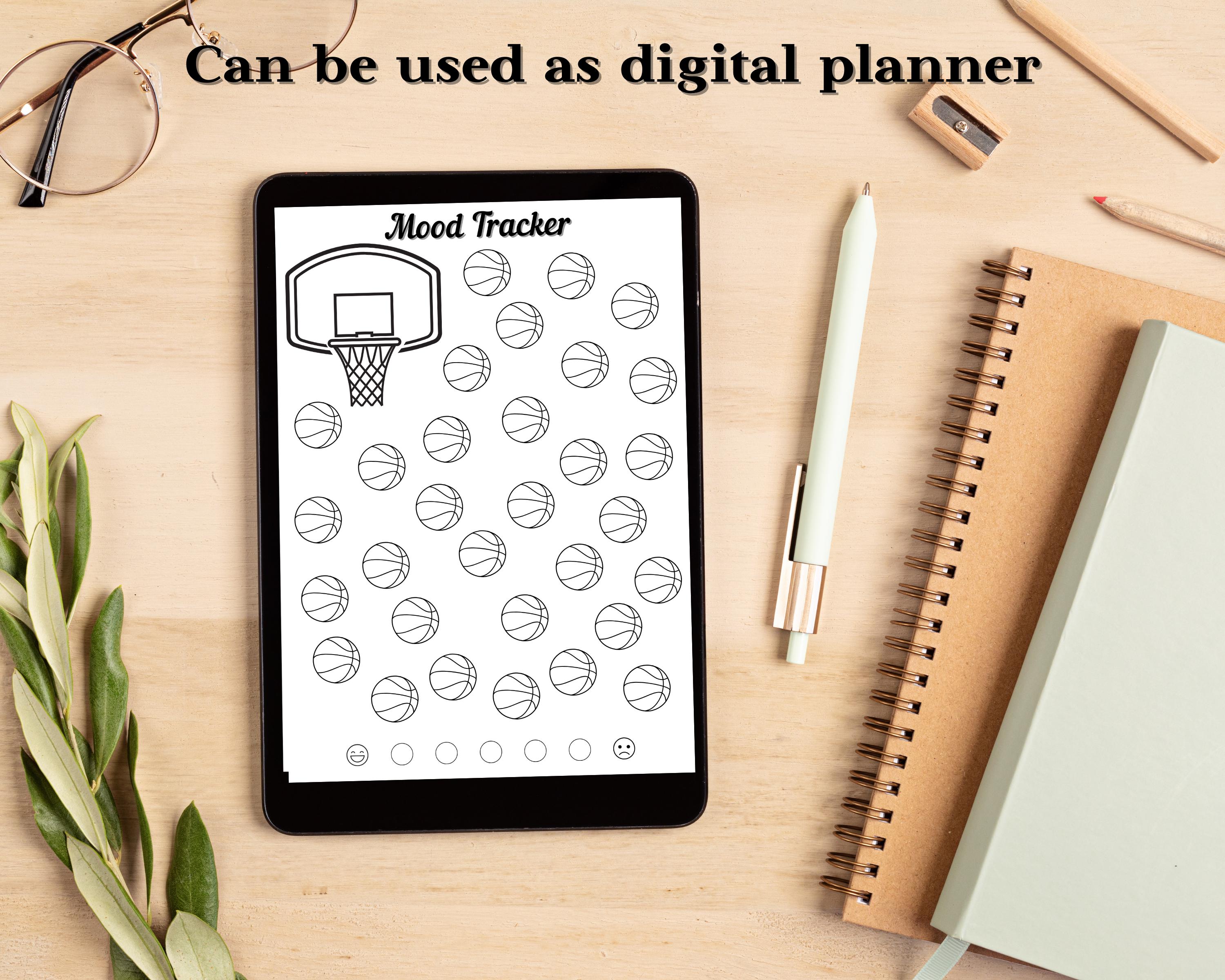 Basketball Mood Tracker Printable – Daily Feelings Journal (A4/A5) - Etsy
