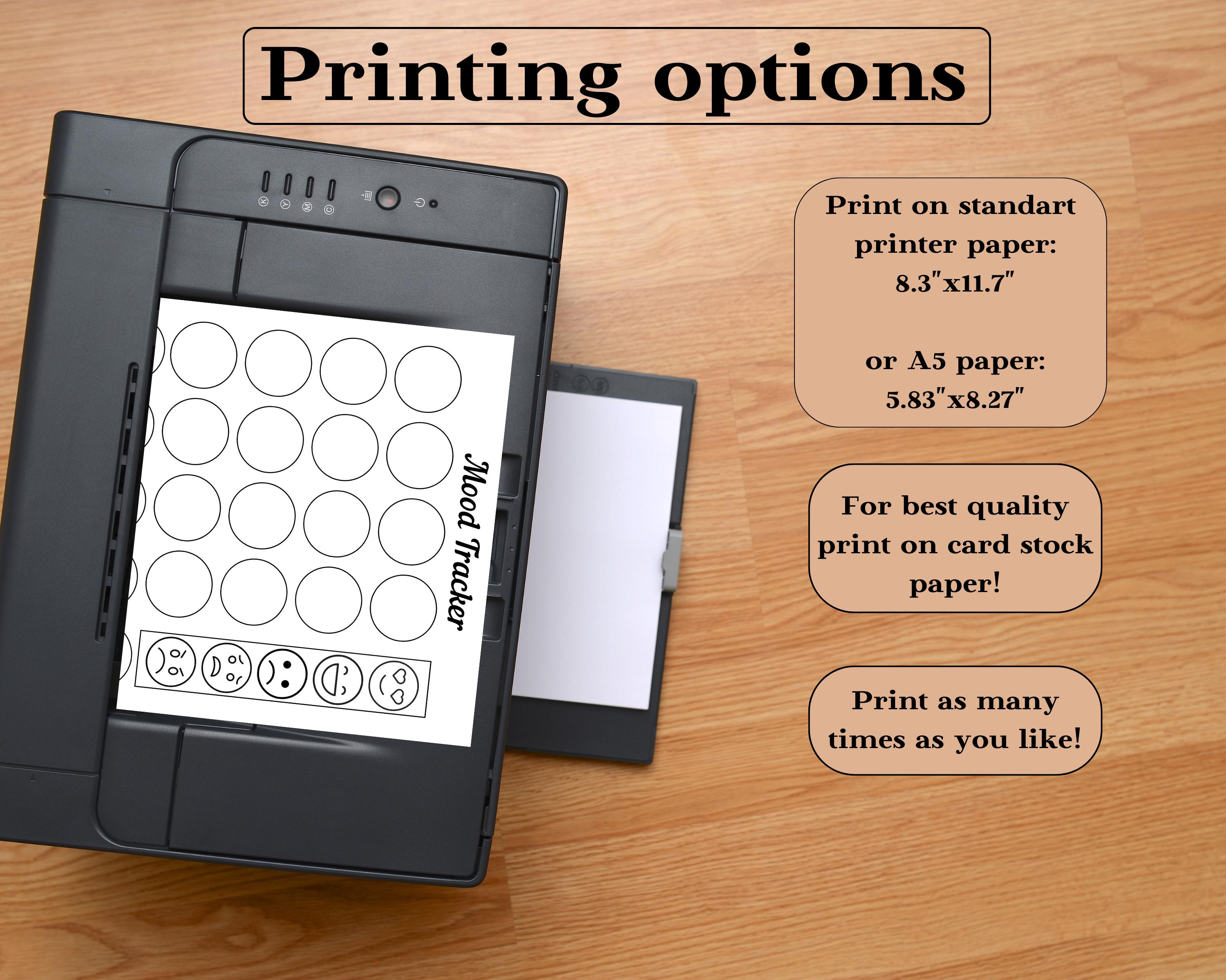 Emoji Mood Tracker - PRINTABLE Journal Page - Planner Page - Feelings ...
