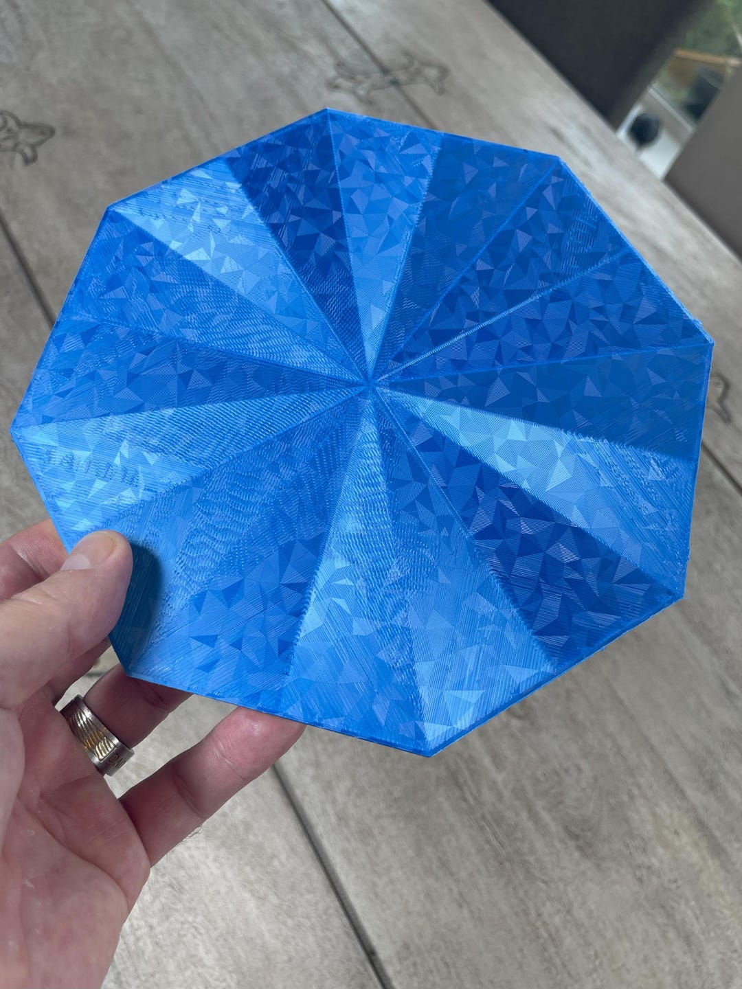 The Game Glider Octo - Diamond Plate (hologram) Sky Blue and White With ...