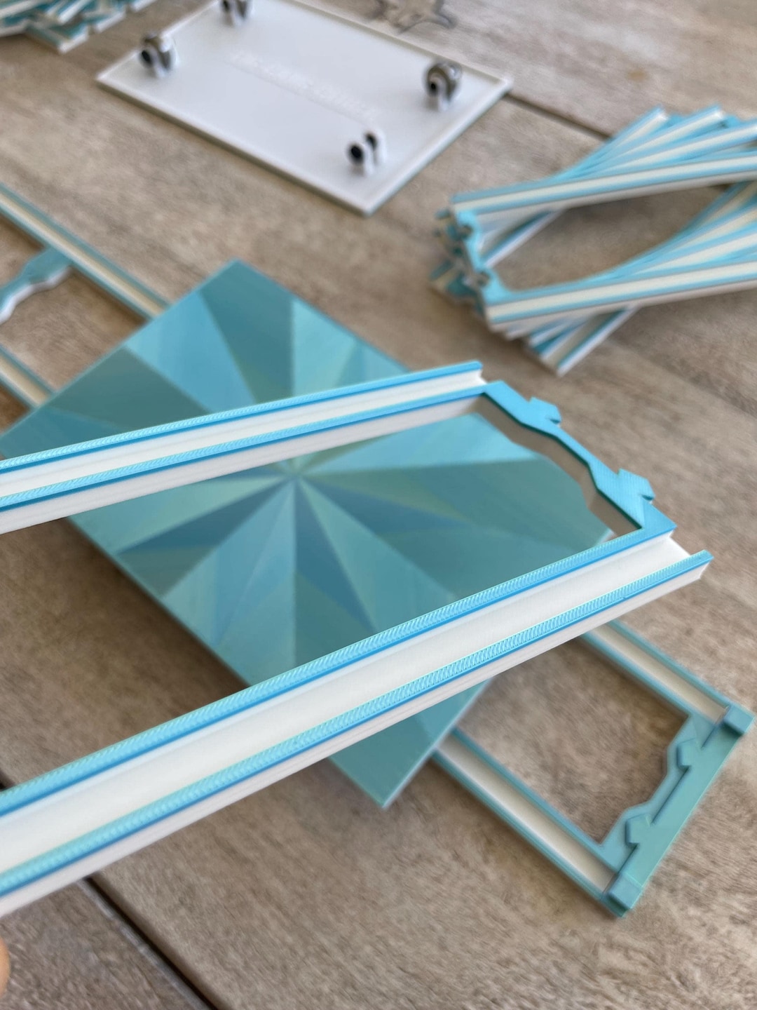 Cancun Blue Game Card Glider - 5 Rails, Game Night Accessory - Etsy
