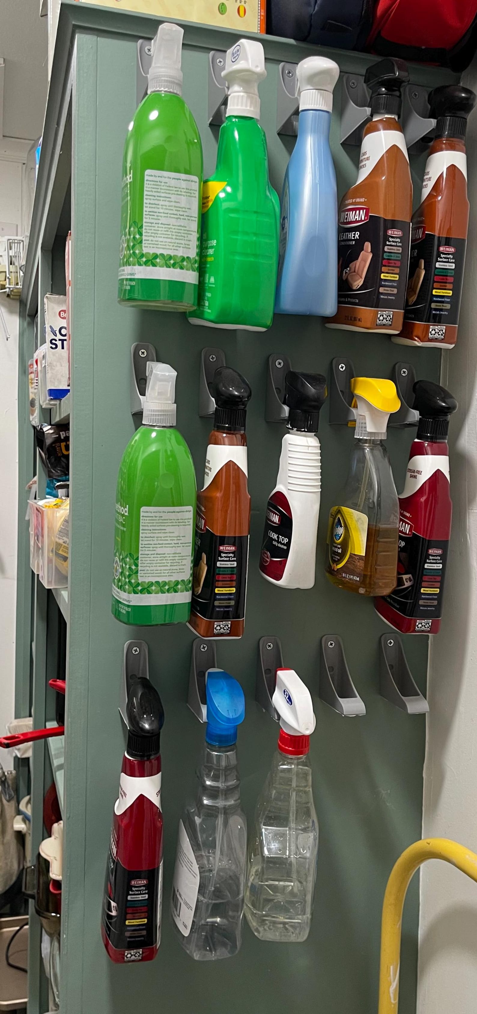 Set of 5 or 10 Hook Style Wall-mounted Spray Bottle Hangers - Etsy