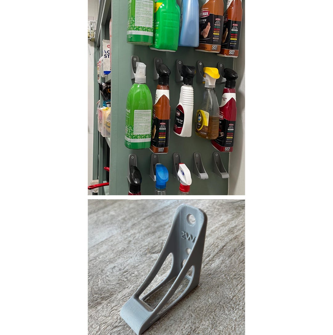 Set 5 or 10 of Swing & Hang Wall-mounted Spray Bottle Hangers - Etsy