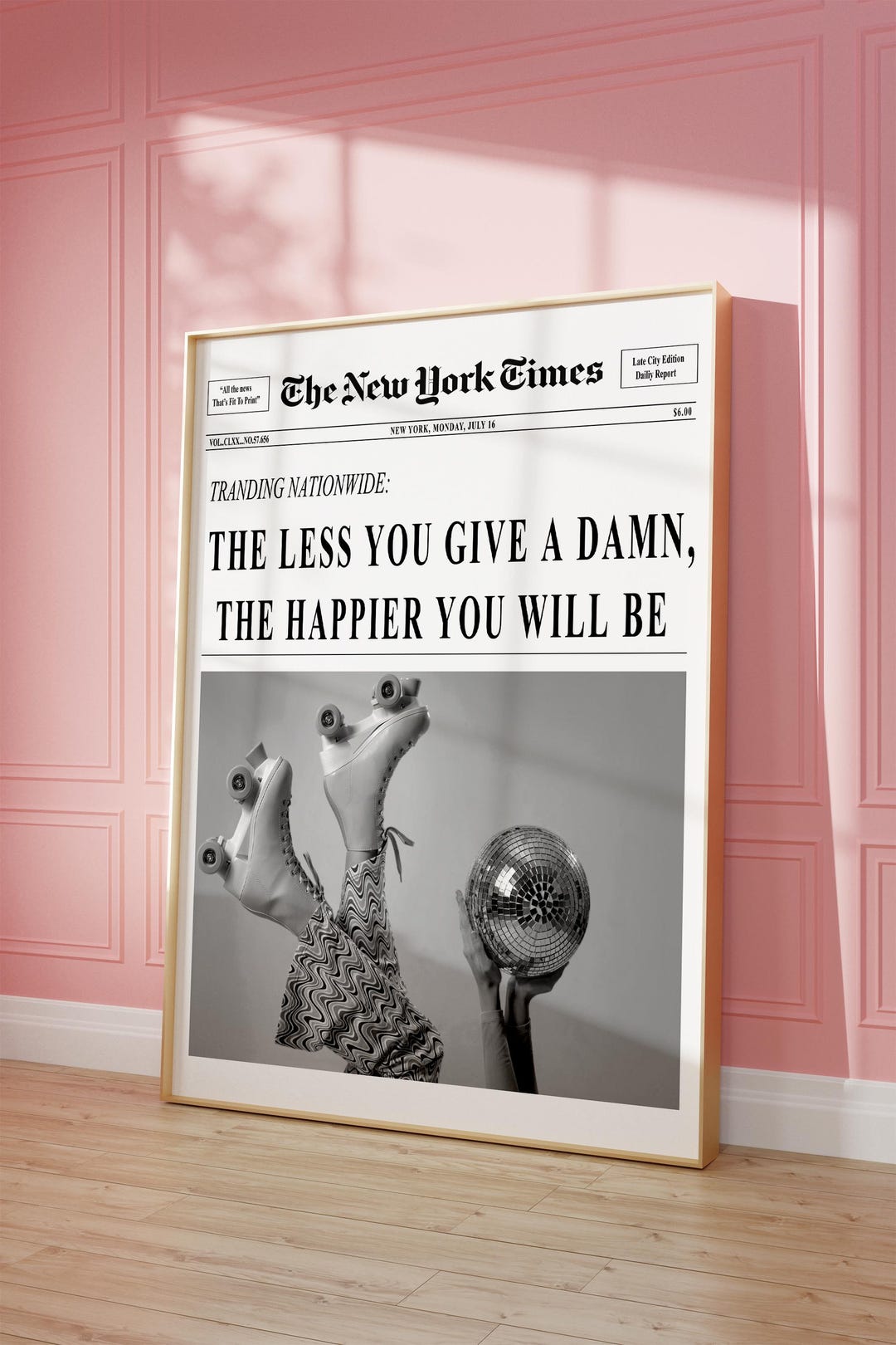 New York Times Newspaper Print, Trendy Wall Art (digital Download) - Etsy