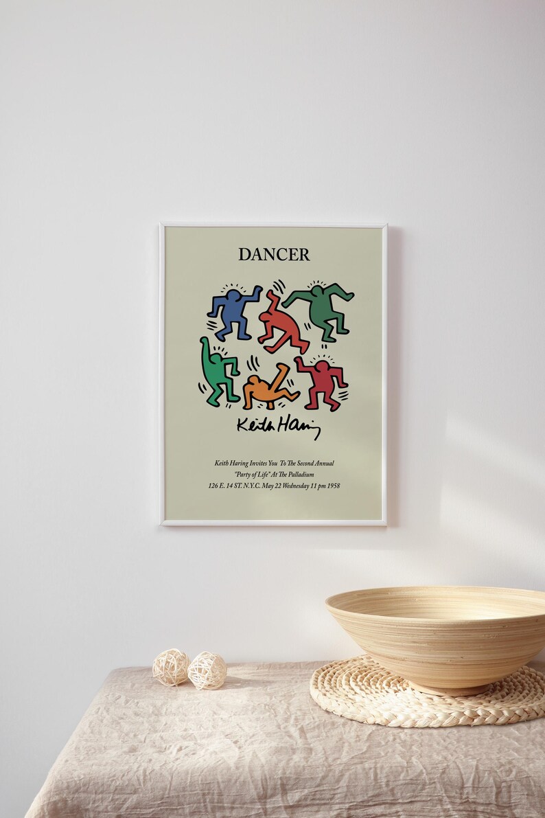 Keith Haring Prints, Keith Haring Poster, Keith Haring Dancer Poster ...