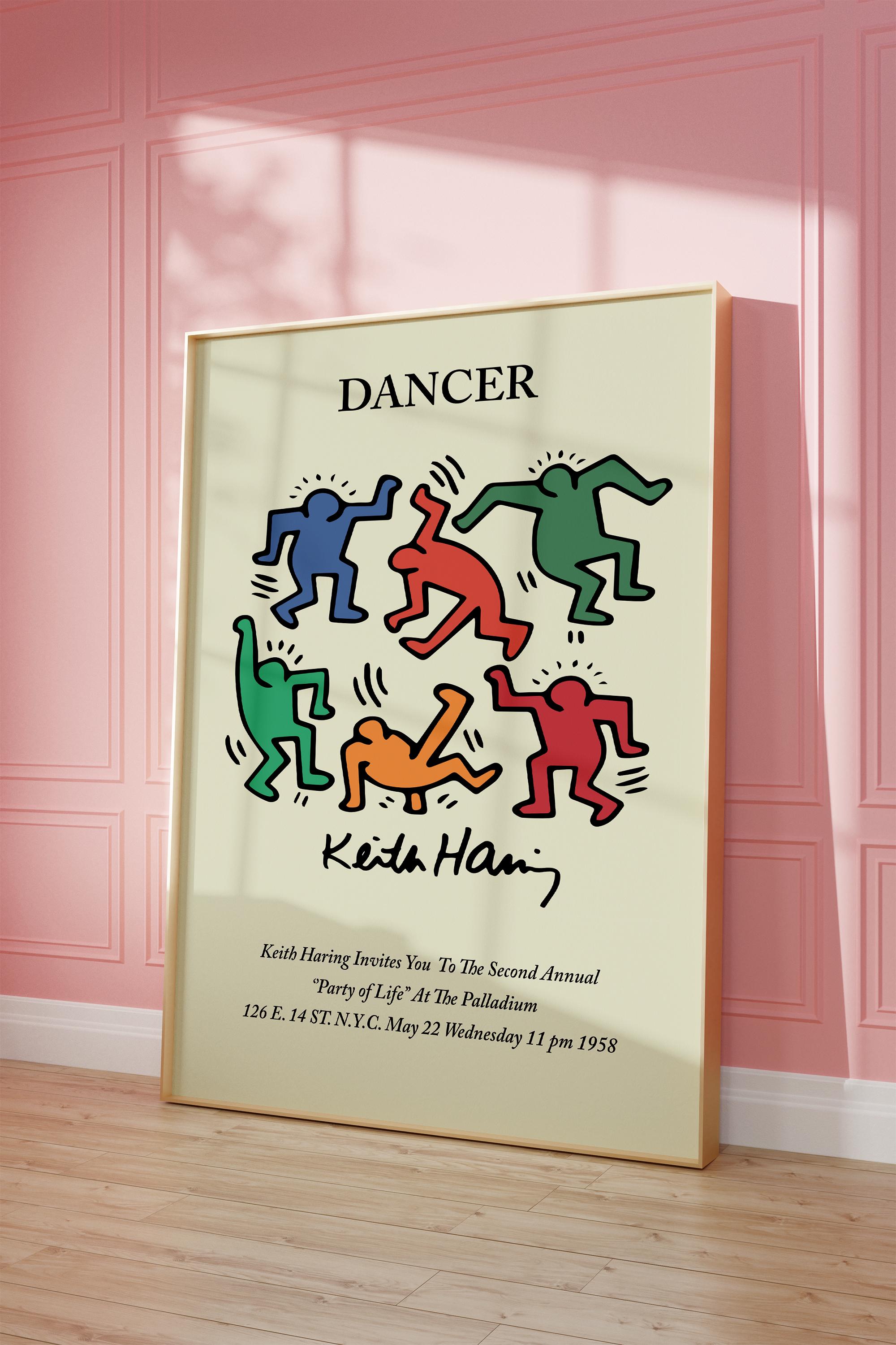 Keith Haring Prints, Keith Haring Poster, Keith Haring Dancer Poster ...