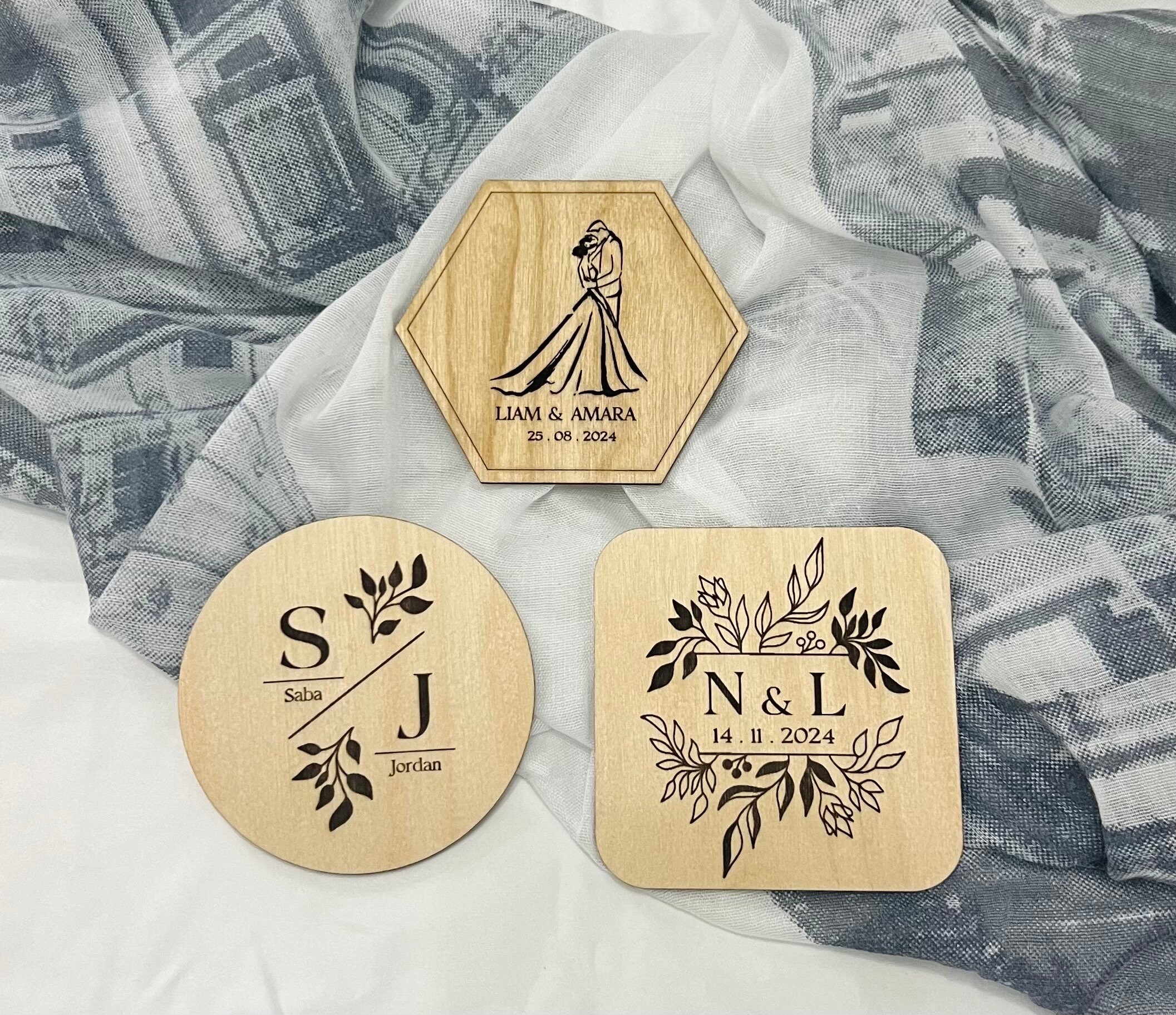 Personalized Gift Coaster Wedding Gift Coasters Wedding Shower Favors ...