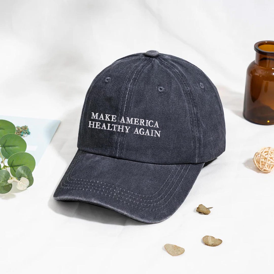 MAHA Embroidered Hat, Make America Healthy Again Trump, Trump Make ...