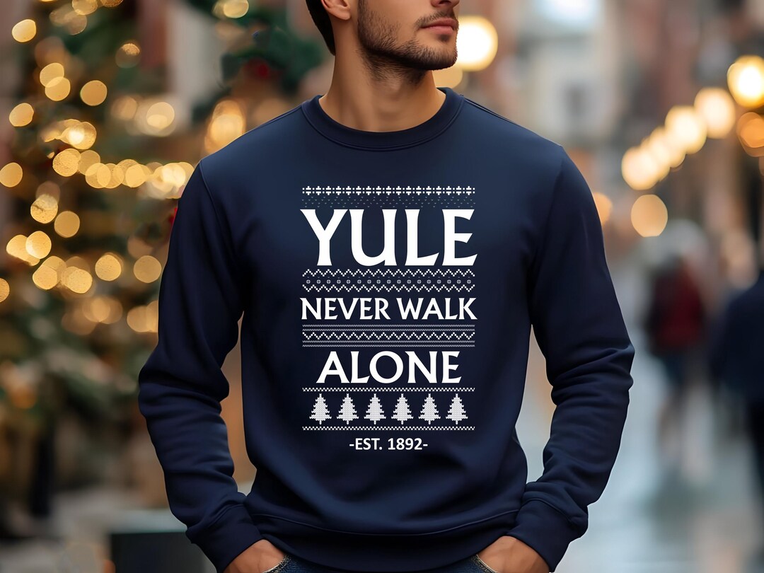 Liverpool Christmas Sweater, Yule Never Walk Alone Football Sweatshirt ...