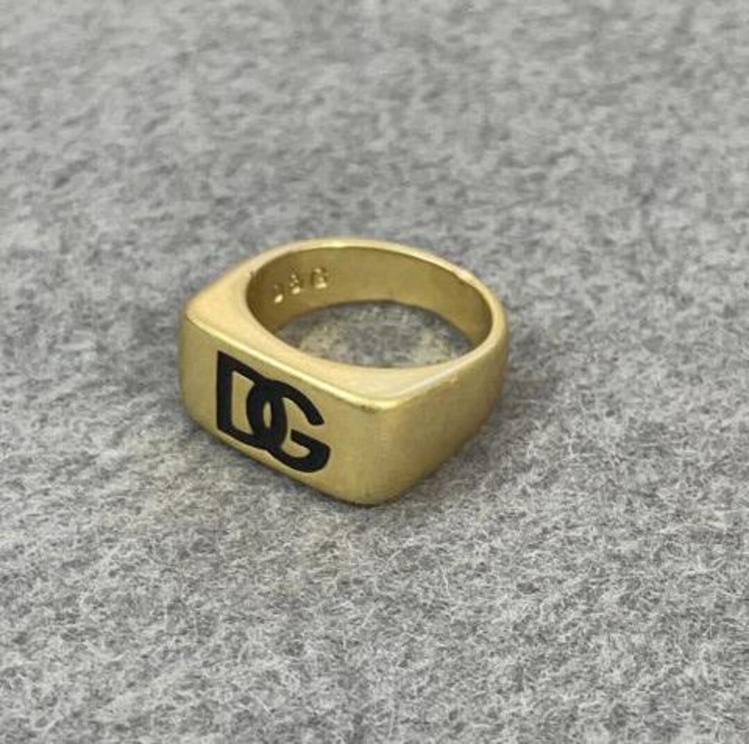 Dolce Gabbana Bronze Tone D&G Ring - Etsy