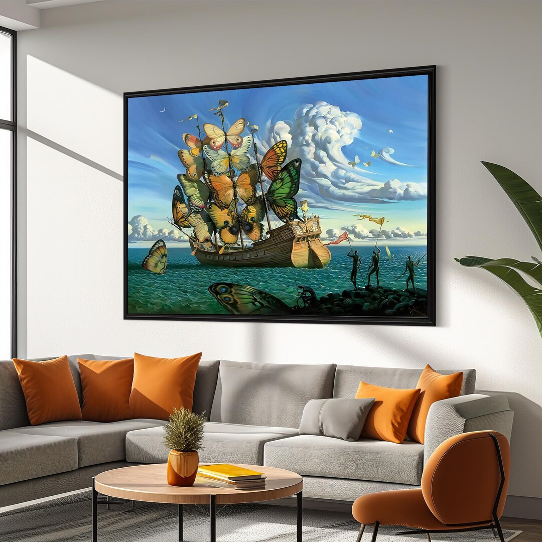 Vladimir Kush Surreal Butterfly Ship - Dreamlike Canvas Art - Perfect ...