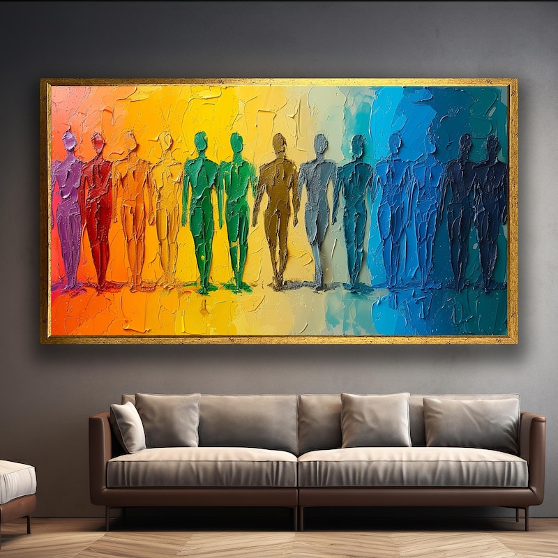 Abstract Art Human Figures - Etsy