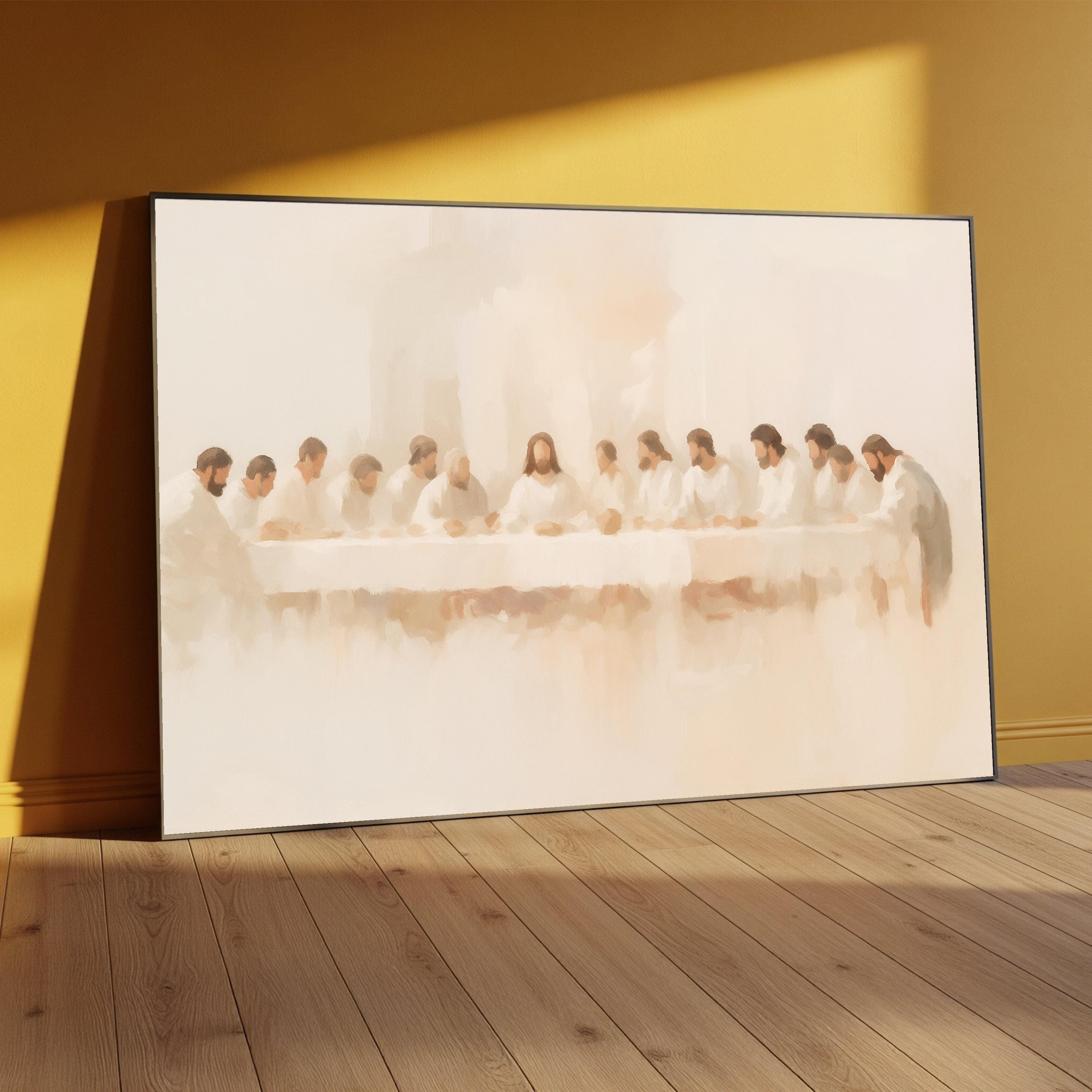 The Last Supper Canvas, Religious Wall Art, Christian Inspirational ...