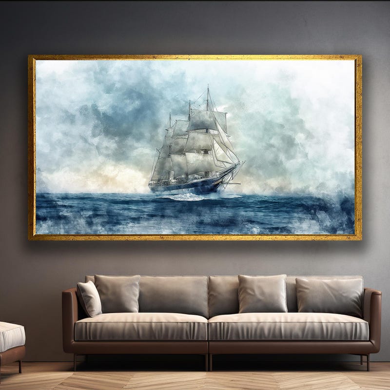 Ship Wall Art Print Vertical - Etsy Canada
