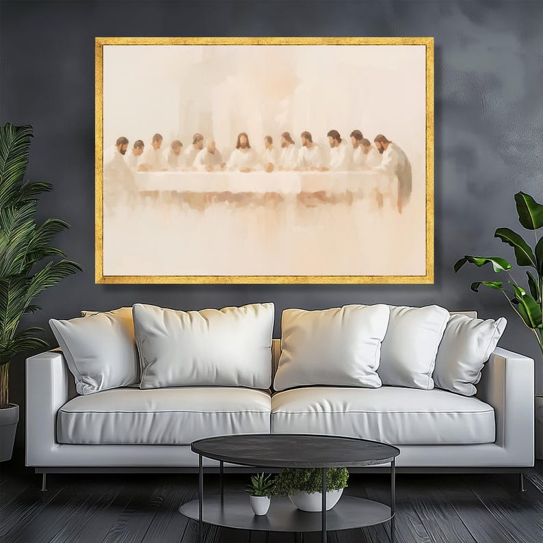 The Last Supper Canvas, Religious Wall Art, Christian Inspirational ...