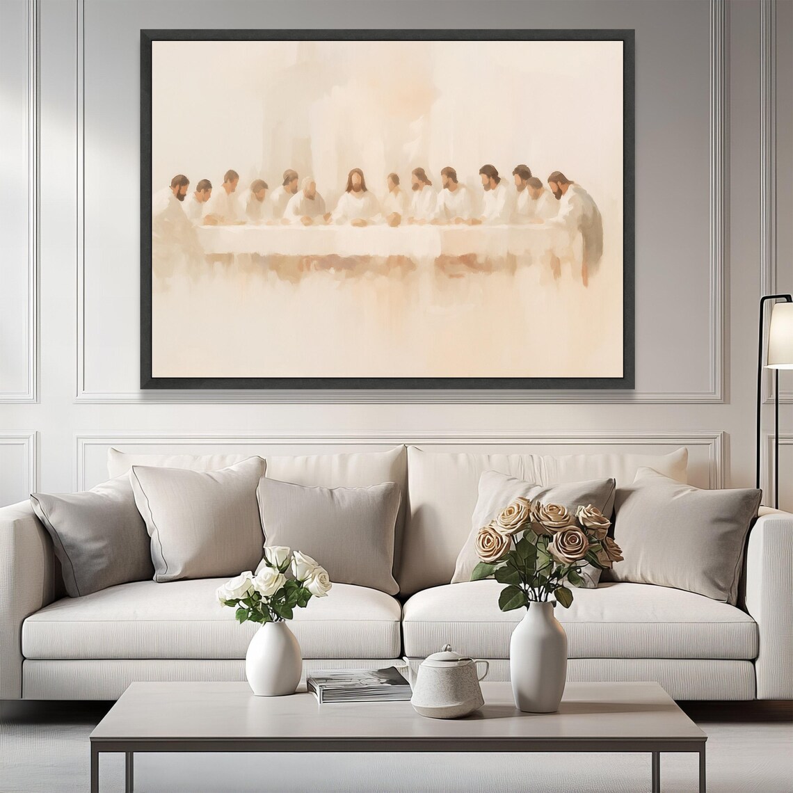 The Last Supper Canvas, Religious Wall Art, Christian Inspirational ...