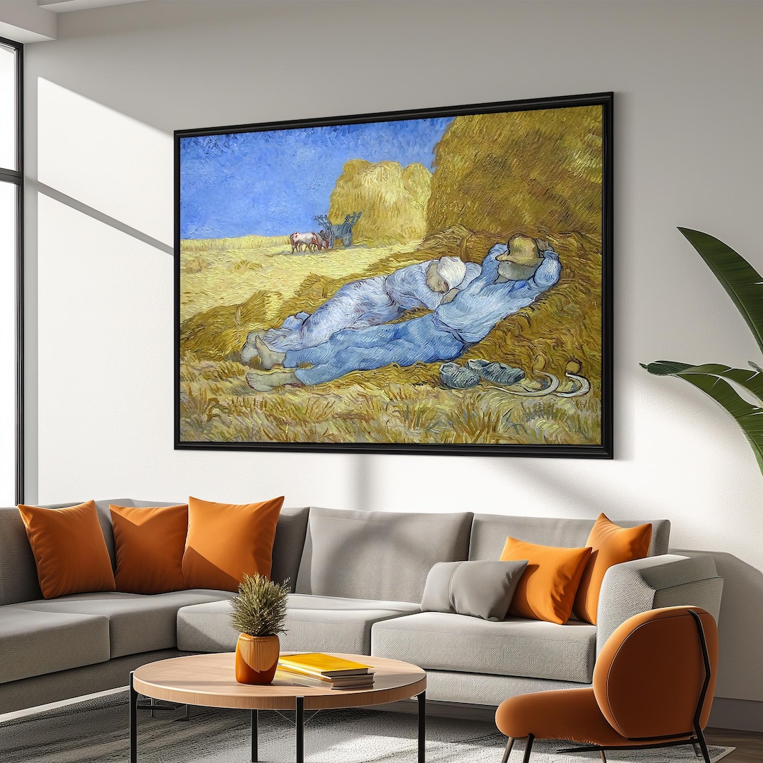 Vincent Van Gogh 'noon: Rest From Work' Canvas Painting - Iconic Post ...