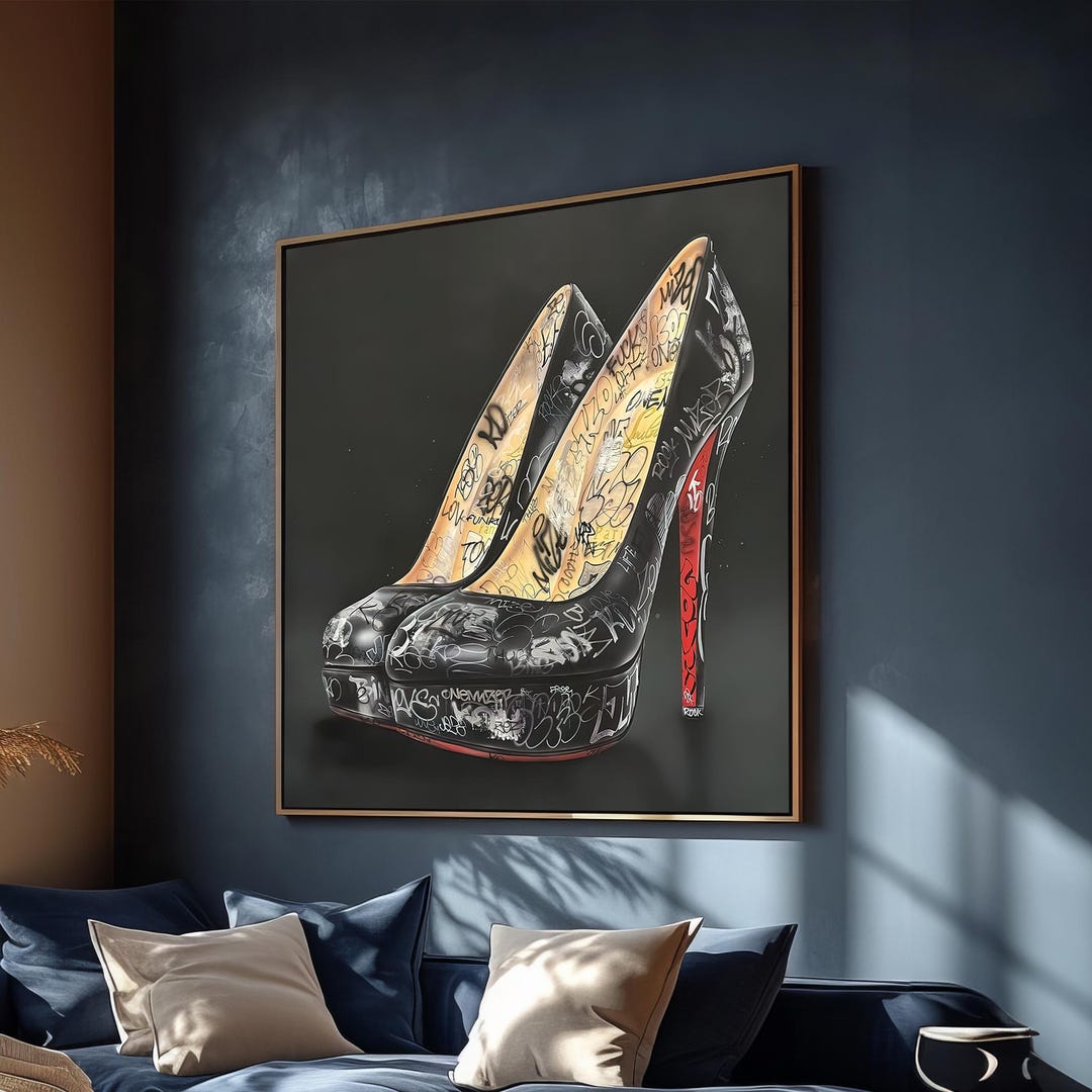Urban Elegance: Graffiti-style High Heels, Merging Street Art With High ...