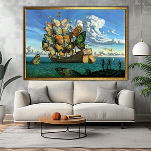 Vladimir Kush Surreal Butterfly Ship - Dreamlike Canvas Art - Perfect ...