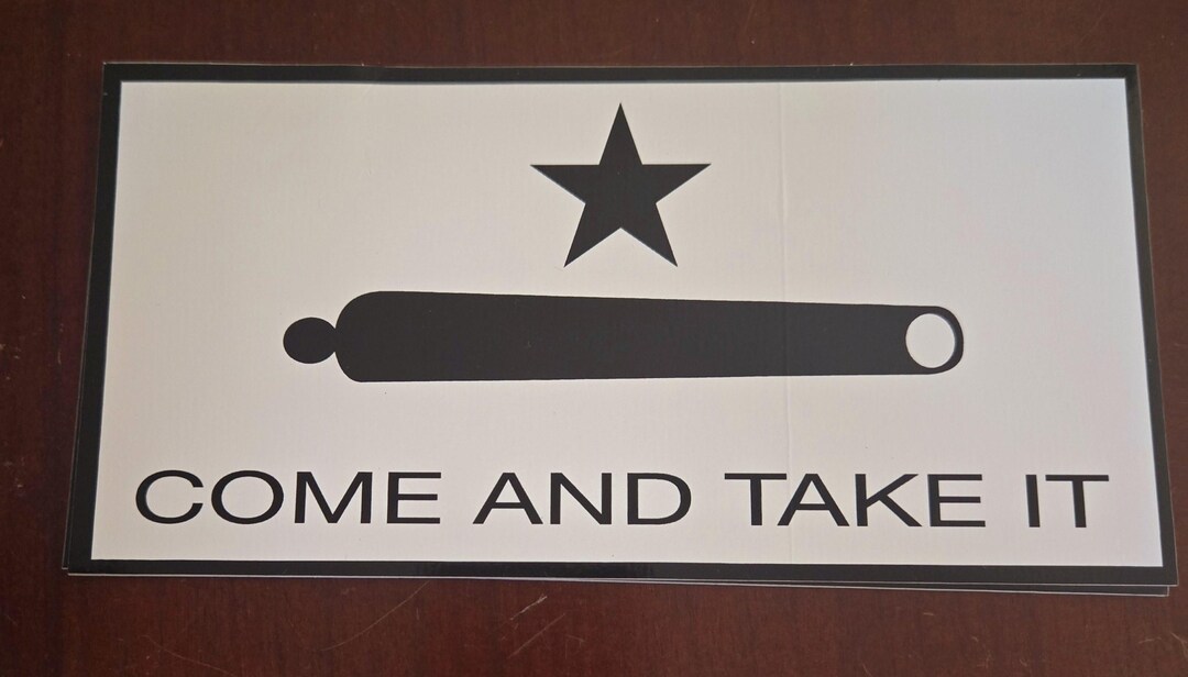 Come and Take It Decal -white - Etsy
