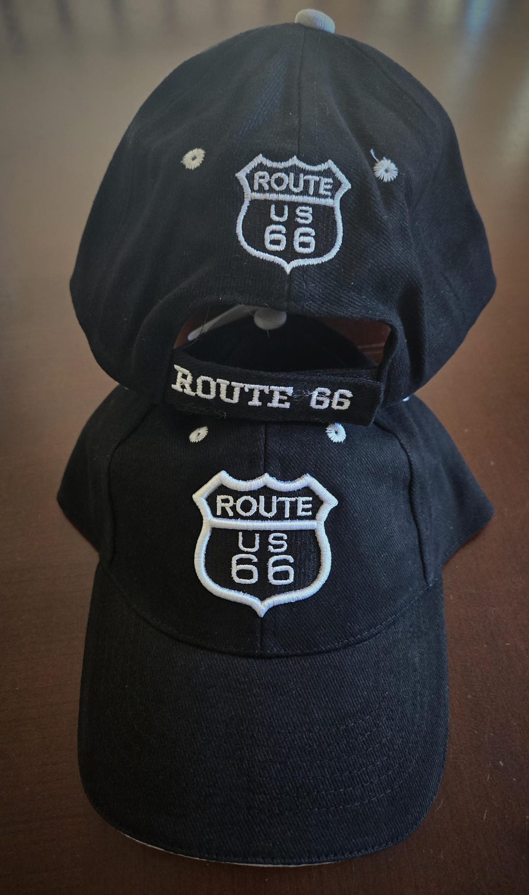Route 66 Embroidered Black Cap - Etsy