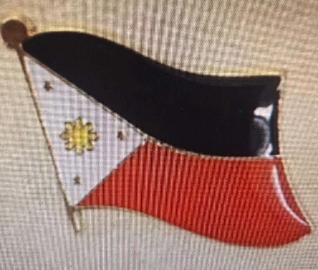 2 Pcs Philippine Flag Lapel Pin - Etsy