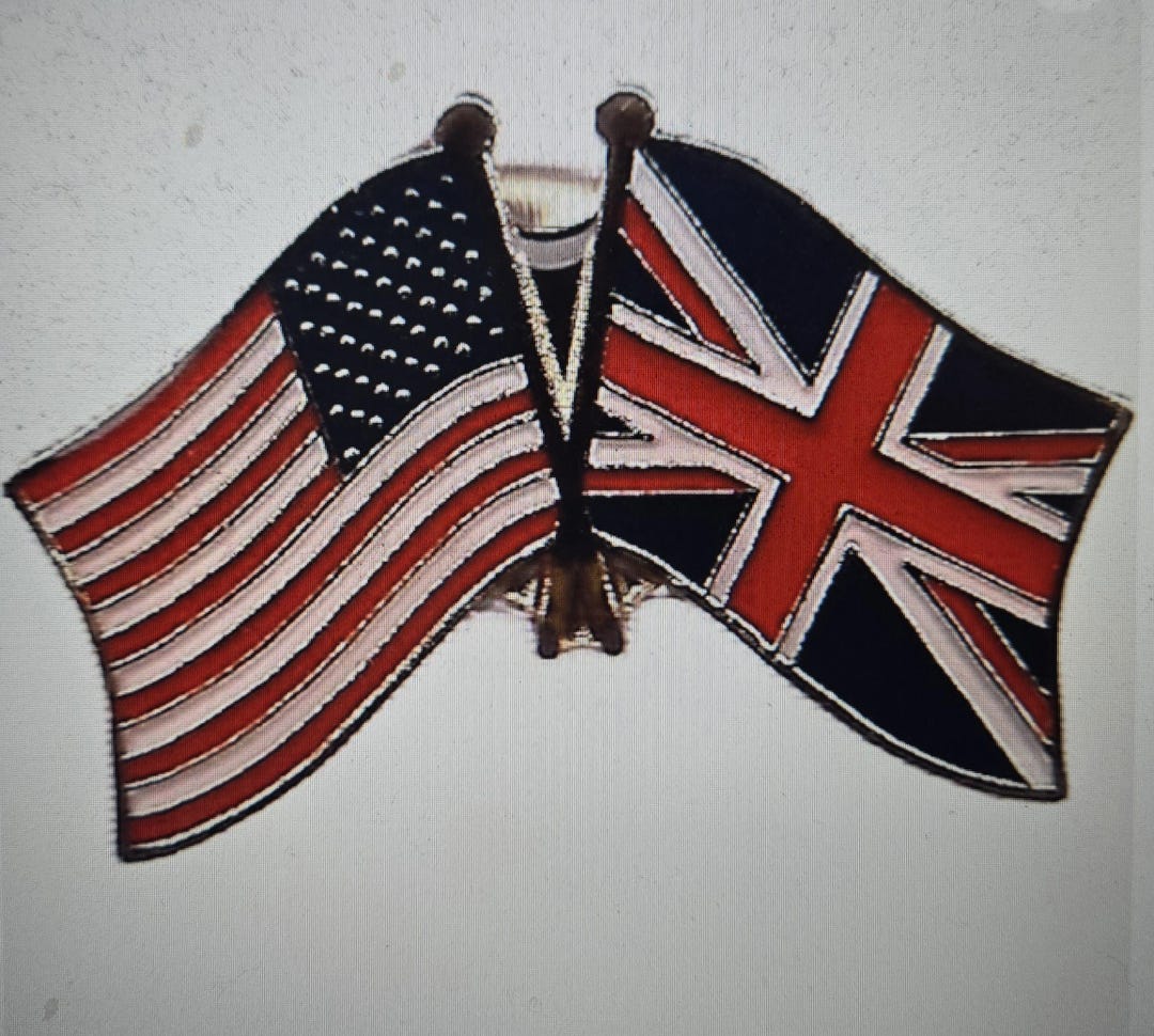 2pcs USA American UK United Kingdom Friendship Flag Lapel Pin - Etsy